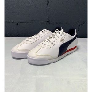 Puma | Shoes | Red White And Blue Roma Sneakers | Poshmark
